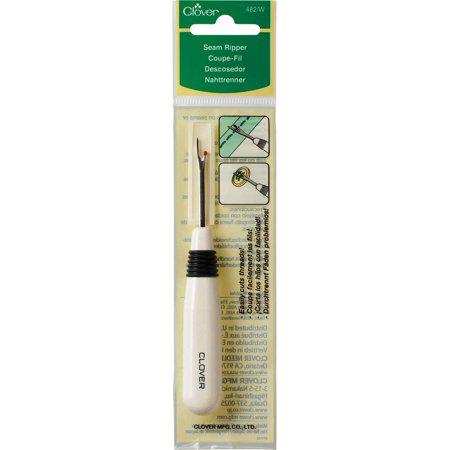 482cv - Clover Ergonomic Seam Ripper - White | Klare's Korner Quilts n' More Airdrie, AB Quilt Shop