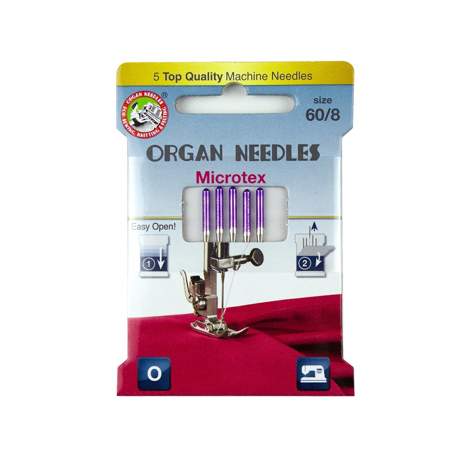 3000118 - Organ Needles Microtex Size 60/8 Eco Pack | Klare's Korner ...
